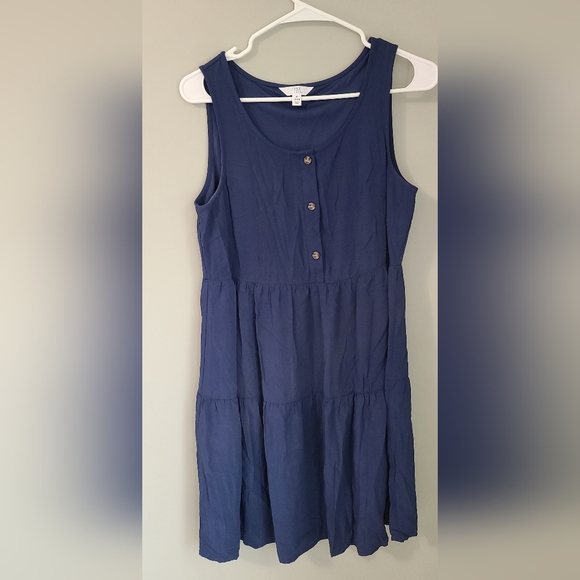 Time and Tru | Dresses | Time And Tru Navy Blue Dress | Poshmark